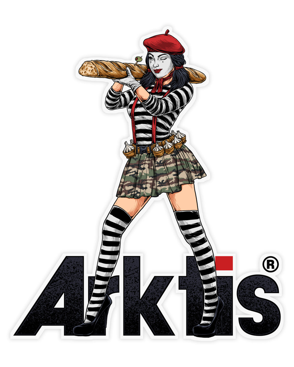 Mime Militia Sticker – Arktis Store