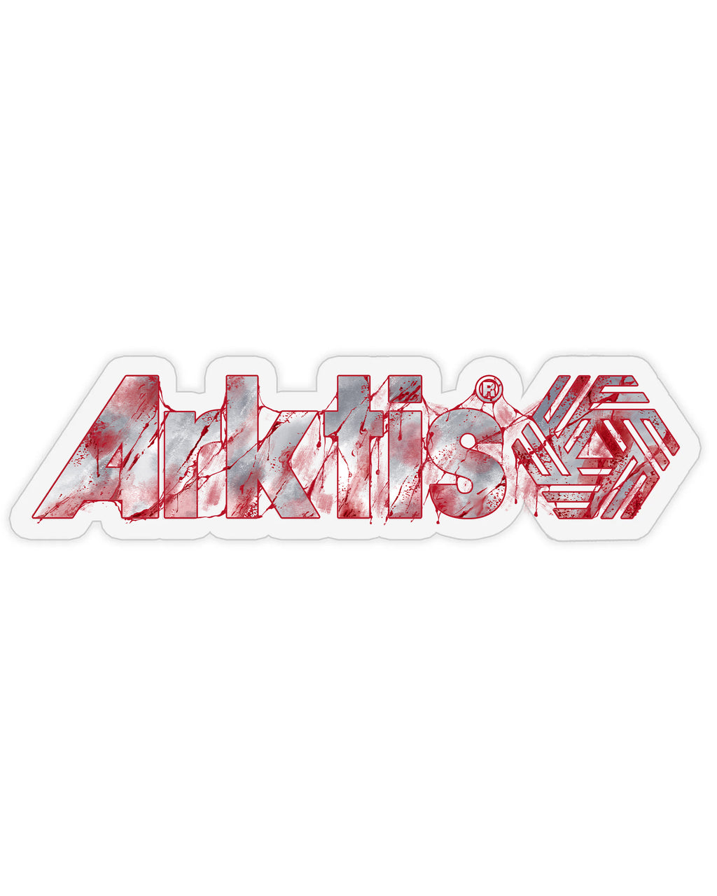 Arktis Bloody Logo Sticker – Arktis Store